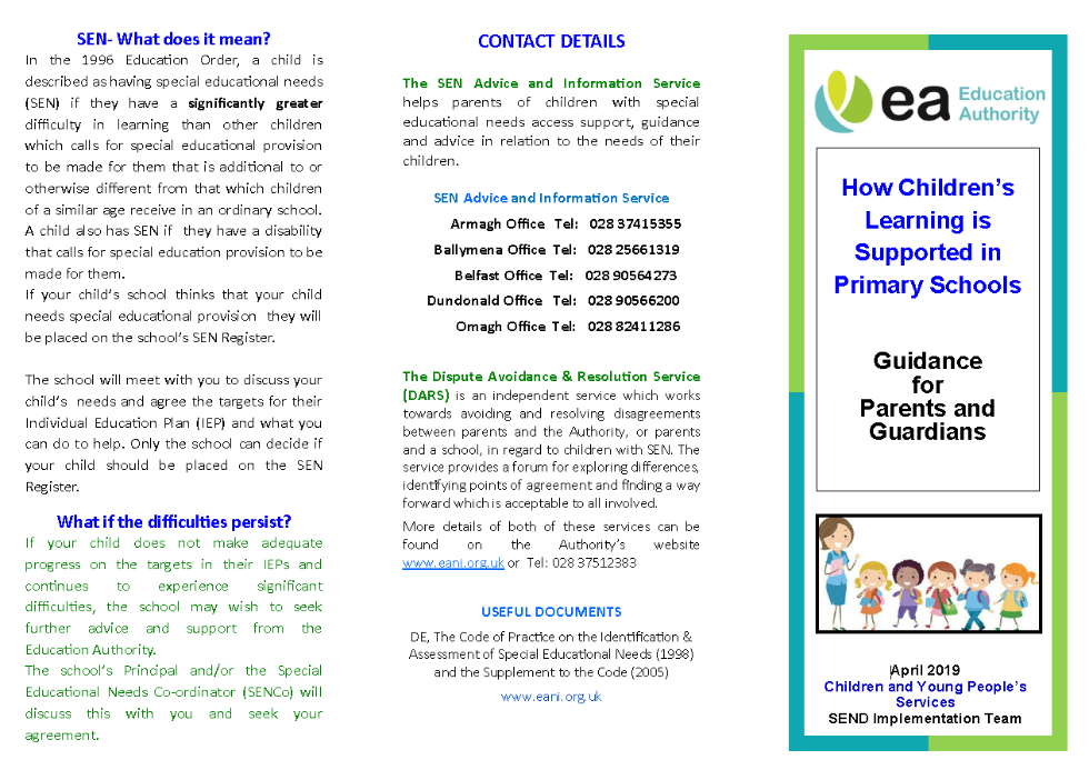EA information leaflets